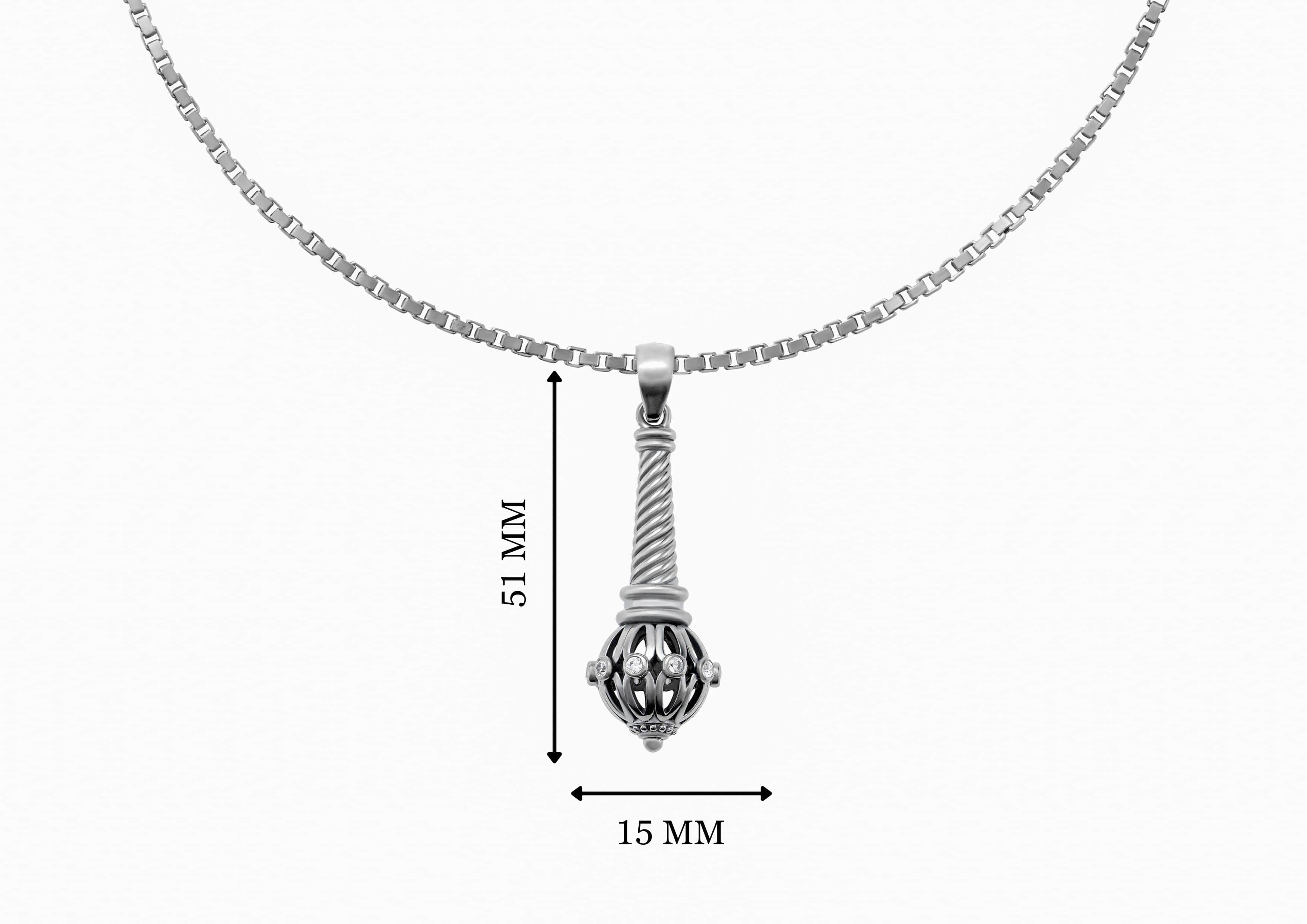 Lord Hanuman Gada Pendant with Chain | Orionz Jewels