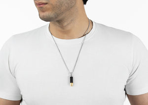 Obsidian Bullet Pendant for Men From Orionz Jewels