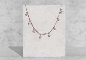 Follow The Stars Silver Necklace For Women | Orionz Jewels